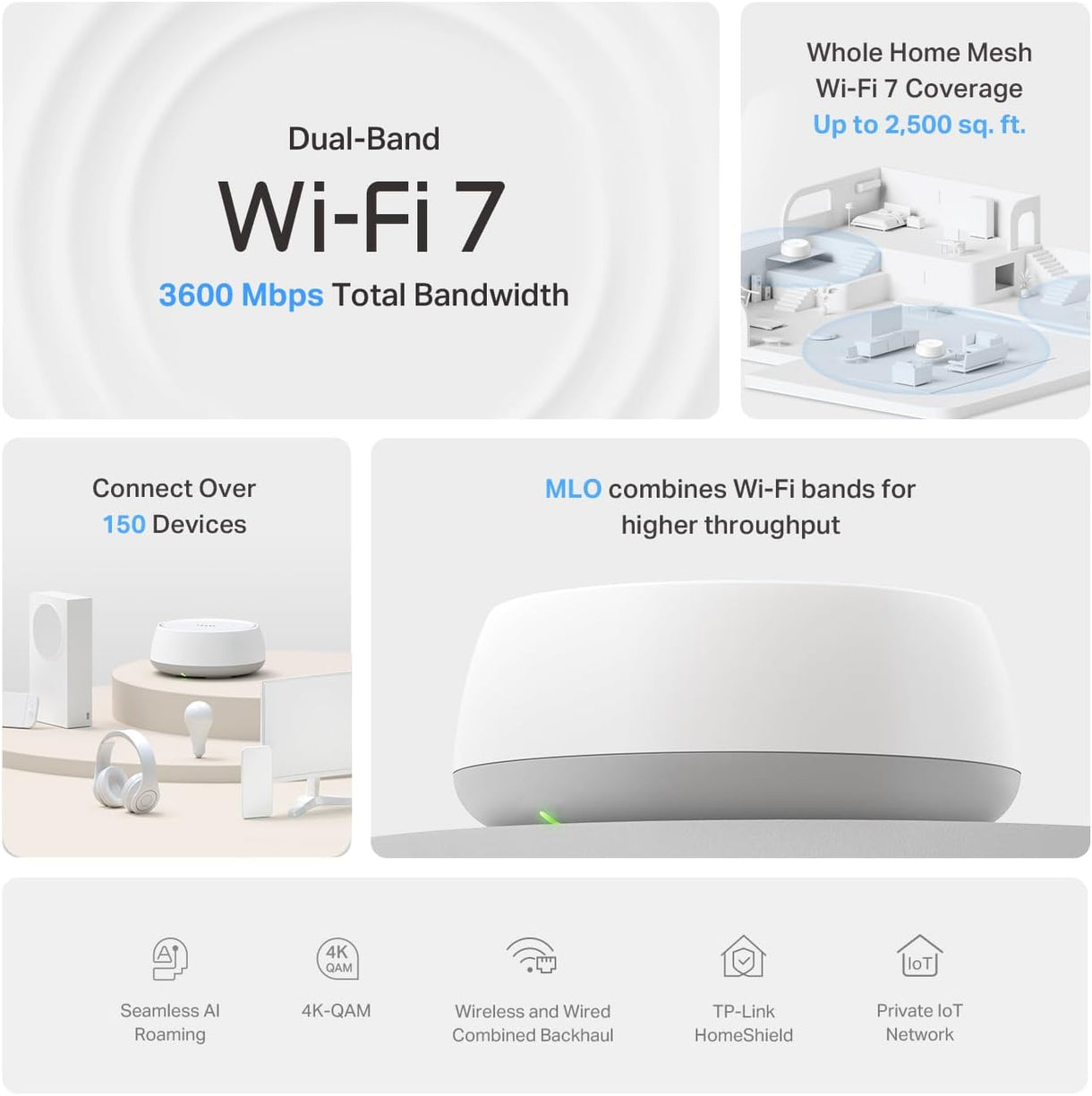 Deco 7 BE3600 Dual-Band Wi-Fi 7 Mesh Router, Deco BE23 1-Pack – TP-Link ...