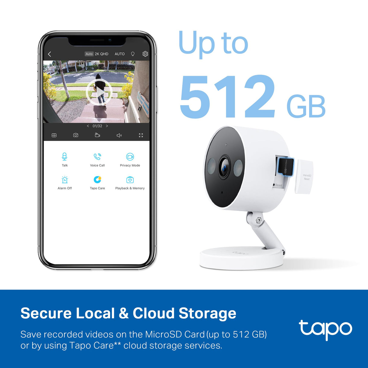 Tapo C120 Indoor/Outdoor Wired Security Camera | 2K QHD, IP66 Rated ...
